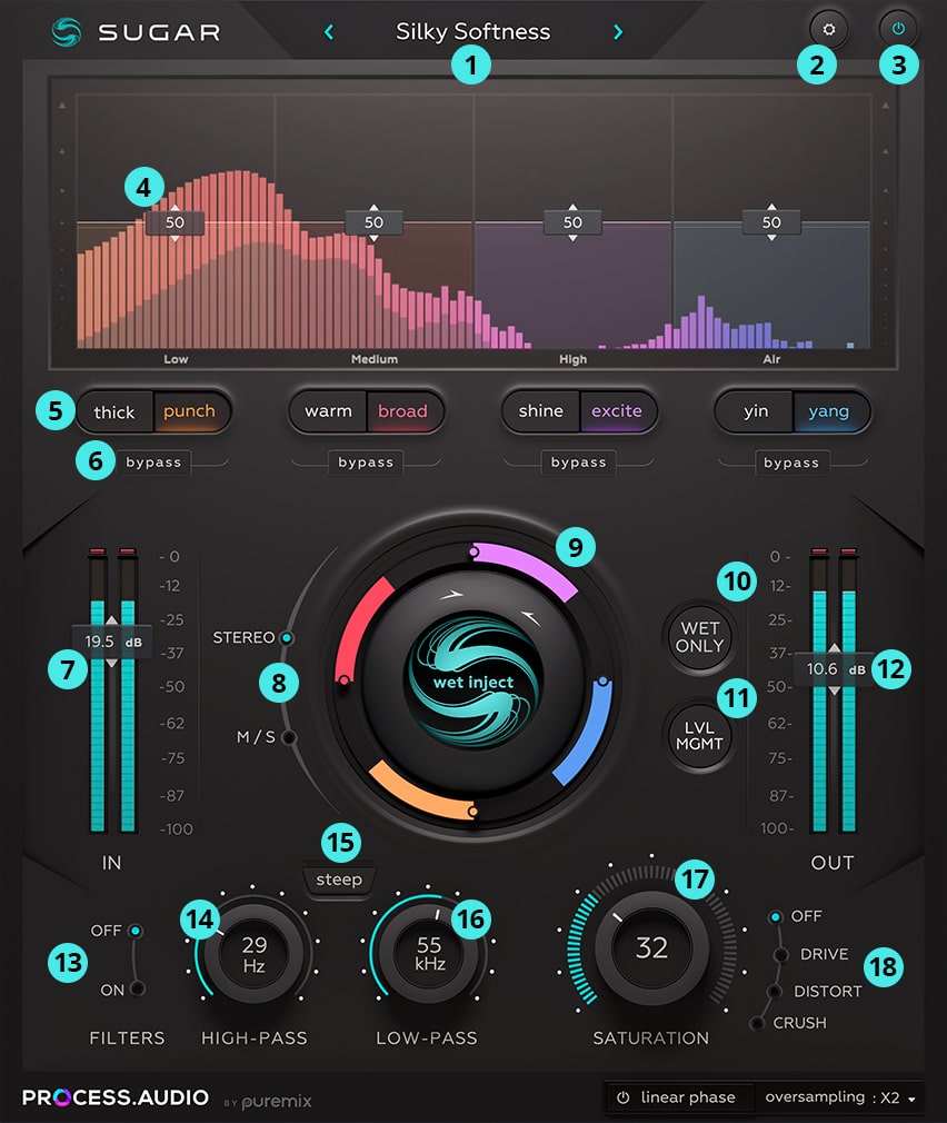 PROCESS.AUDIO | Pro Audio Plugins | Sugar User Manual